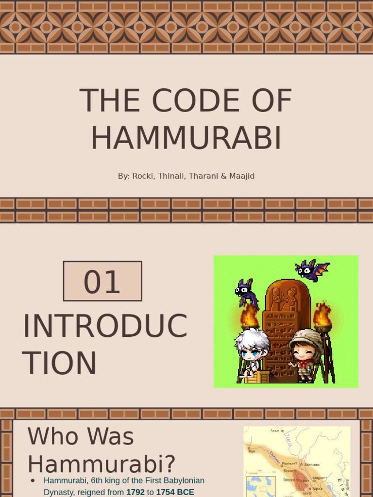 Code of Hammurabi-ANC Presentation | PDF | Hammurabi | Justice