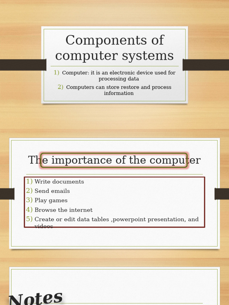 Components of Computer Systems | PDF | Input/Output | Image Scanner