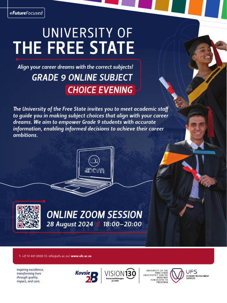 UFS Grade 9 Subject Choice Online Session | PDF