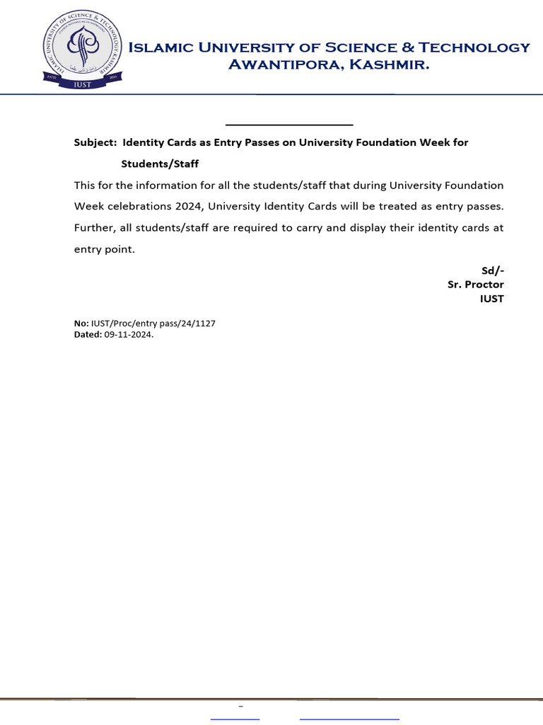 Islamic University of Science & Technology Awantipora, Kashmir | PDF