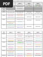 Grade 10 & 11 June Exam Timetable - 2025 | PDF