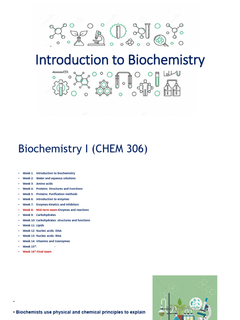 Introduction To Biochemistry | PDF | Biochemistry | Chemistry