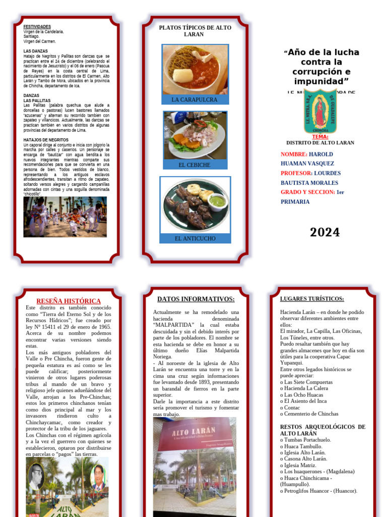Cultura y Tradiciones de Alto Larán | PDF