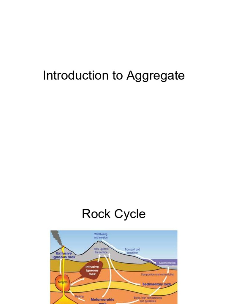01 - Introduction To Aggregate | PDF | Construction Aggregate | Rock (Geology)