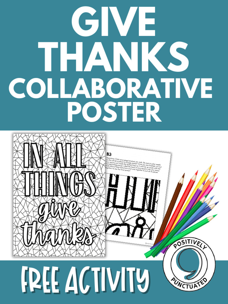 Free Collaborative Poster Activity | PDF | Home & Garden