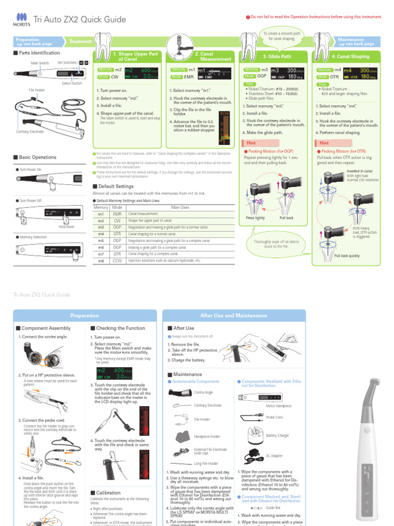721-TRI Auto ZX2 Quick Reference Guide PDF | PDF