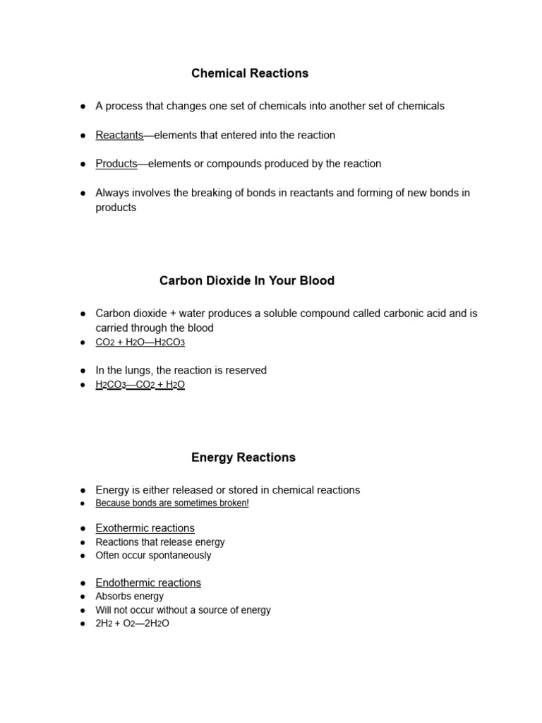 Understanding Chemical Reactions and Enzymes | PDF | Enzyme | Chemical ...