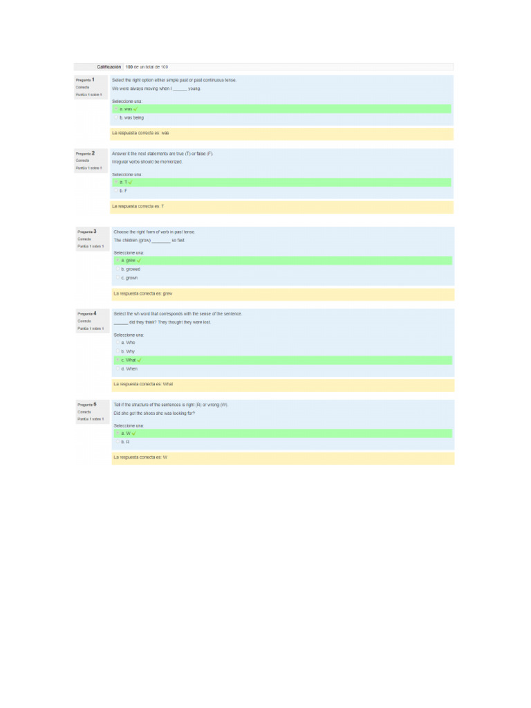 Assignment 3 Questionnaire U2 | PDF