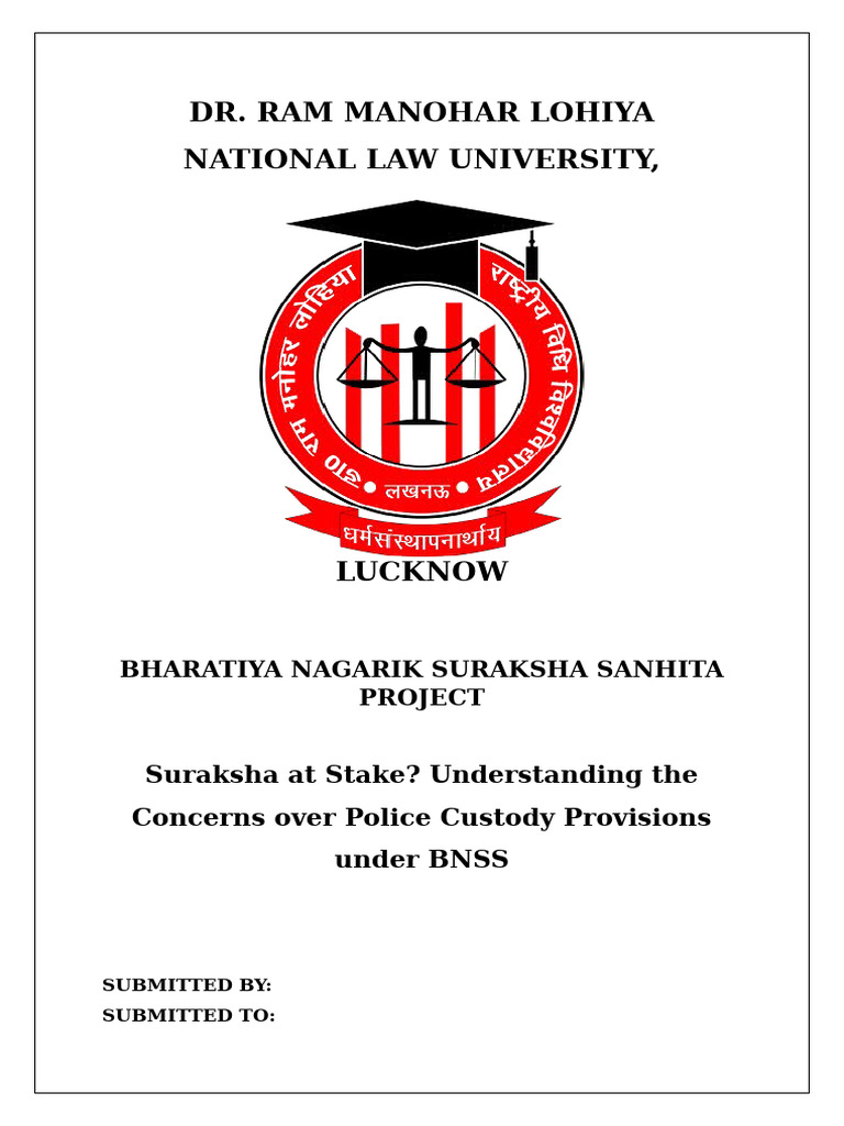 BNSS Project | PDF | Bail | Detention (Imprisonment)