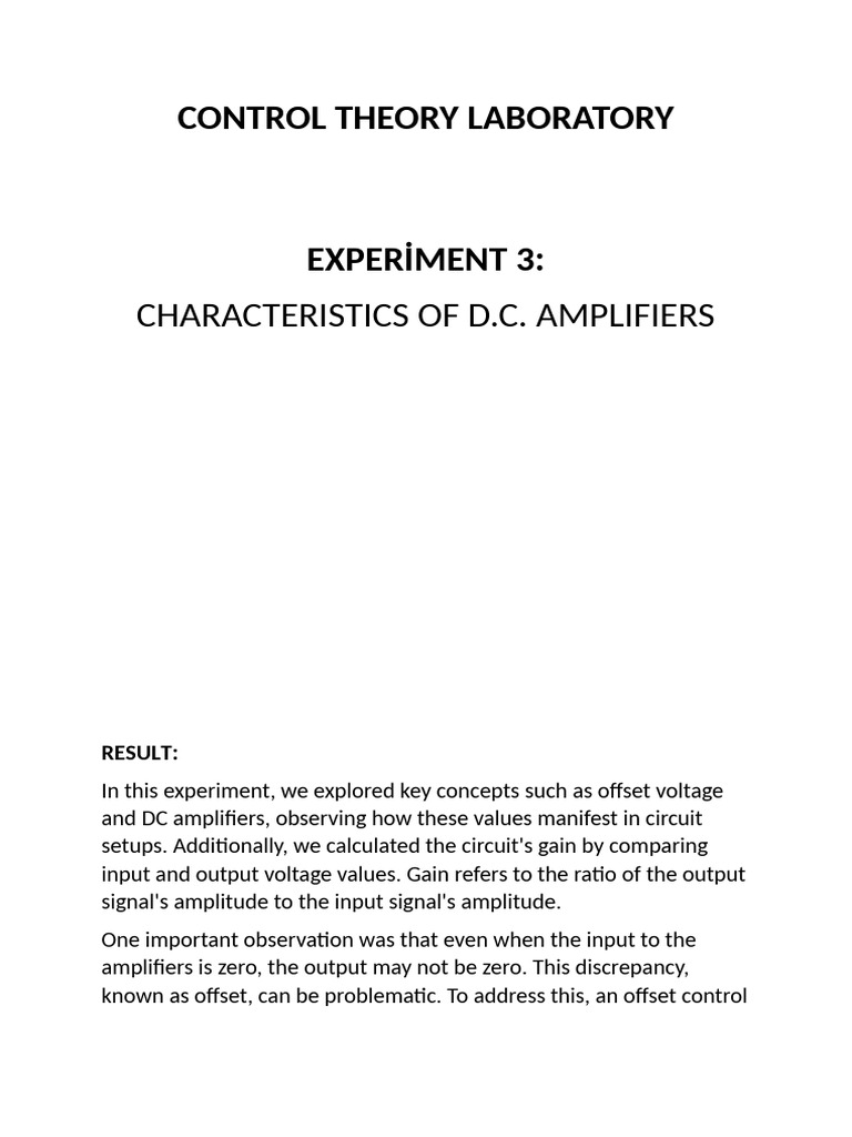 Control Theory | PDF | Science & Mathematics