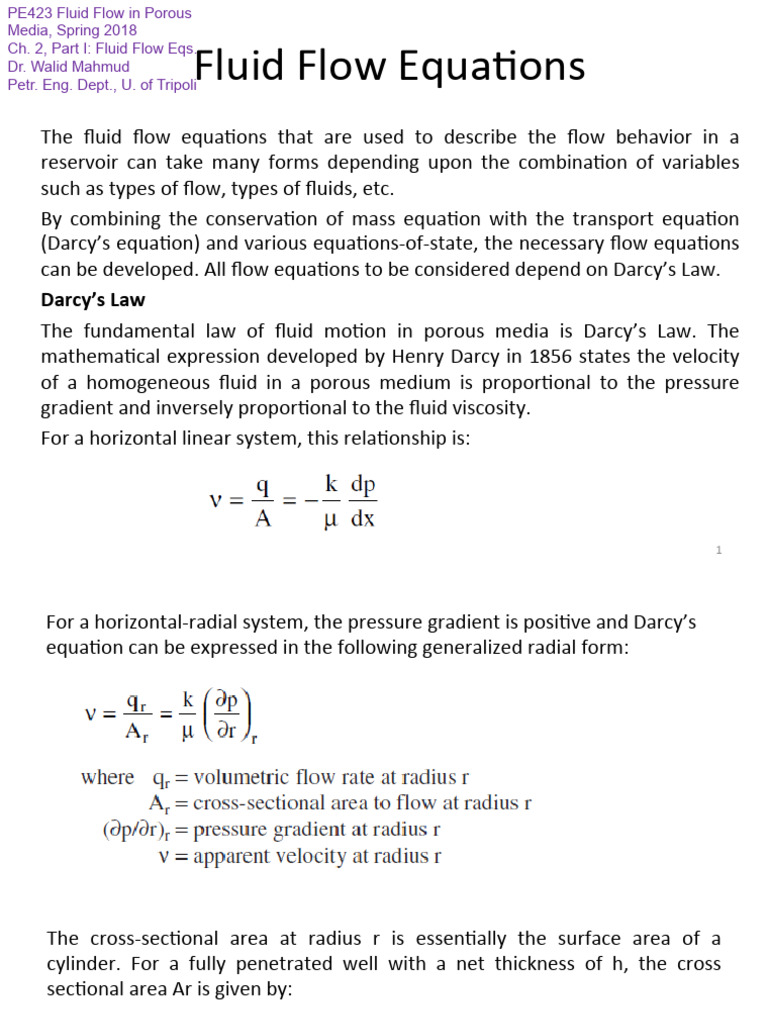 M2 - Fluid Flow Equations | PDF | Fluid Dynamics | Gases