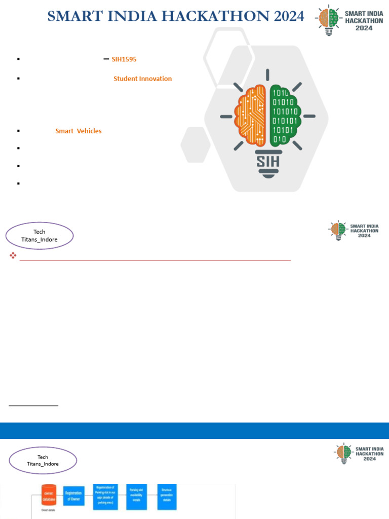 SIH Tech Titans | PDF | Parking | Internet Of Things