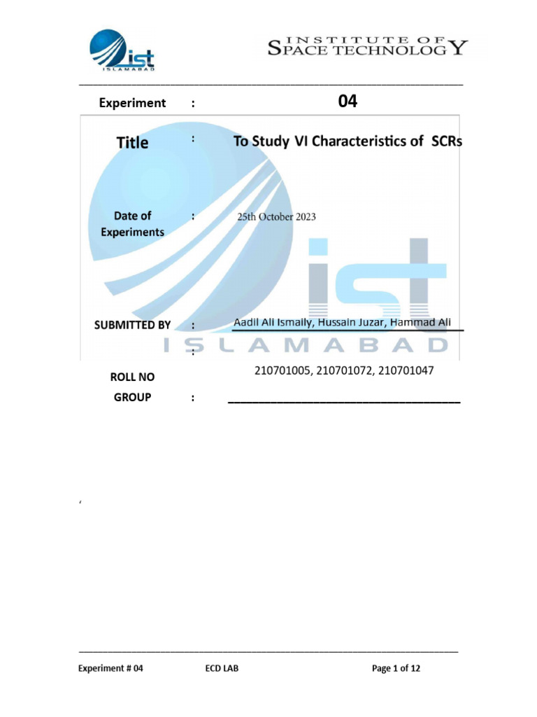 ECD Lab Report 4 1 | PDF | Manufactured Goods | Electronics