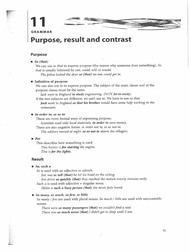 Purpose Result Contrast | PDF
