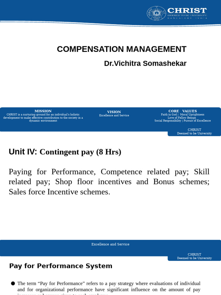 CM Unit 4 | PDF | Incentive | Employment