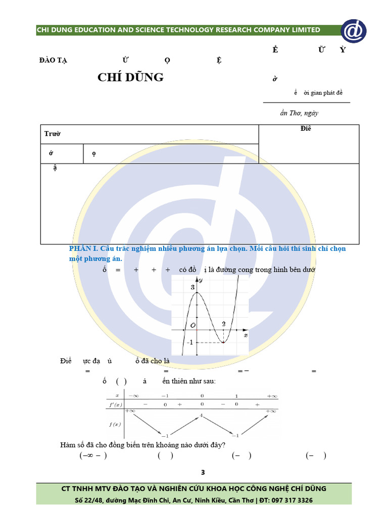 KTĐV - Toán - 12 (CD) - GHK1 | PDF
