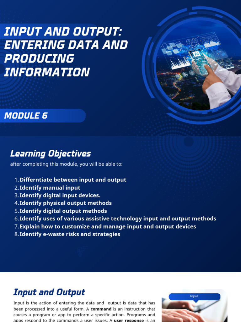 Input & Output Essentials Guide | PDF | Printer (Computing) | Computer Keyboard