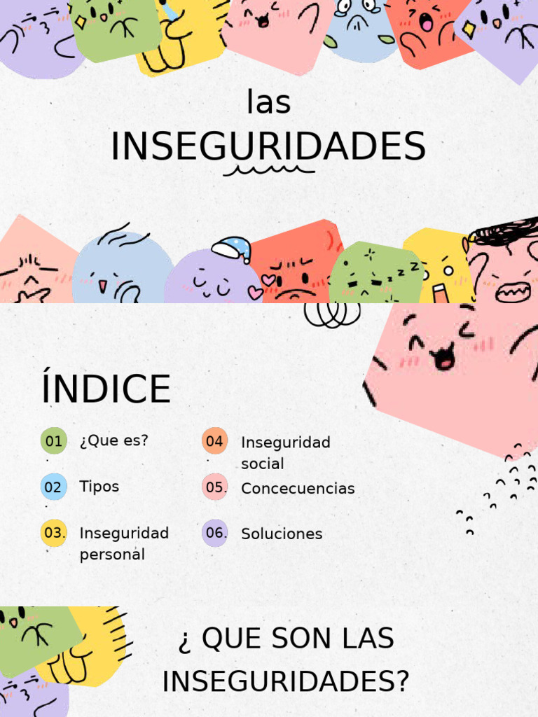 Las Inseguridades | PDF | Las emociones | Temor