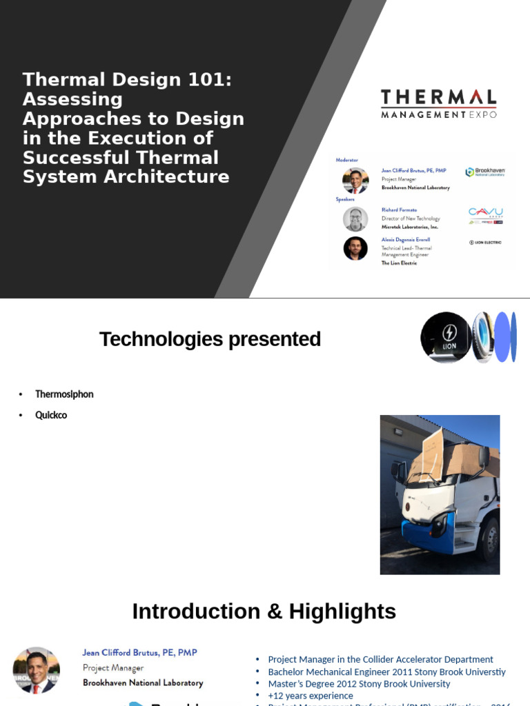 Thermal Design 101 - Management Expo Presentation | PDF | Heat Transfer ...