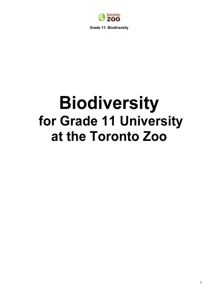 Grade 11 Biodiversity Teacher Guide | PDF | Amphibian | Species