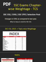 ssc-cgl-topic-wise-weightage | PDF