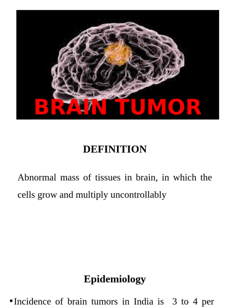 Brain Tumor 1 | PDF | Brain Tumor | Surgery