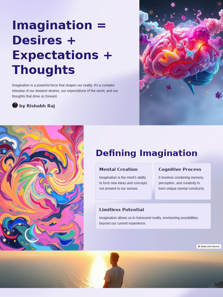 Imagination Desires Expectations Thoughts | PDF | Imagination | Thought