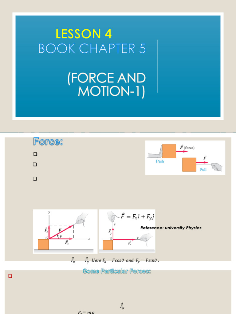 Understanding Forces and Motion Concepts | PDF | Force | Weight