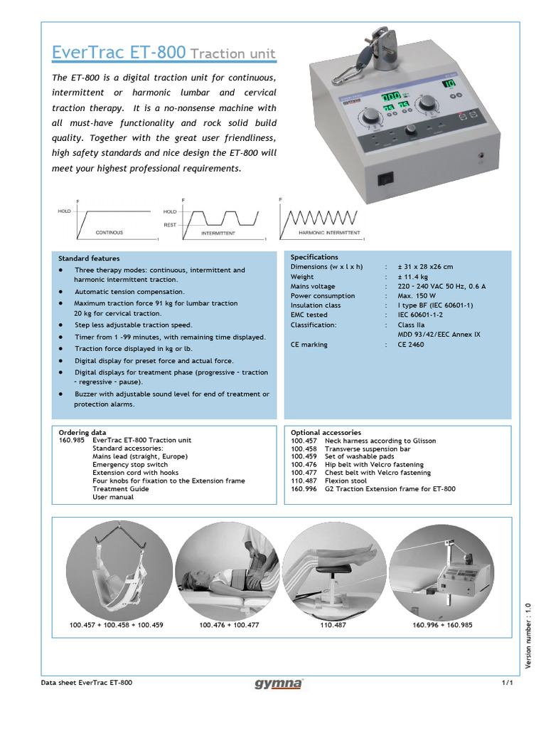 EverTrac ET-800 Traction Device Overview | PDF | Electrical Engineering