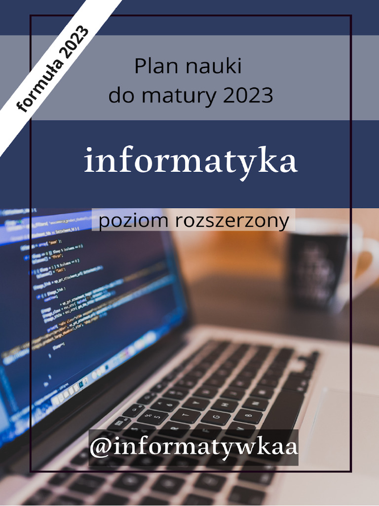 Plan Nauki 2023 Informatyka R Formula 2023 | PDF
