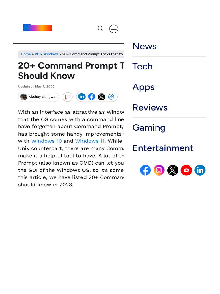 20+ Cool Command Prompt Tricks That You Should Know (2023) - Beebom ...