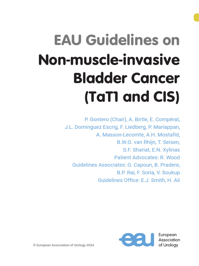 EAU Guidelines On Non Muscle Invasive Bladder Cancer 2024 | PDF | Clinical Medicine | Medical ...