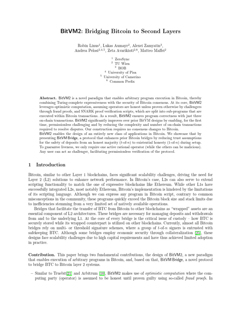 Bitvm Bridge | PDF | Bitcoin | Computing