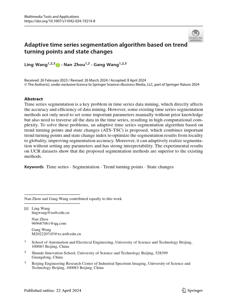 s11042-024-19214-8-1 | PDF | Image Segmentation | Time Series