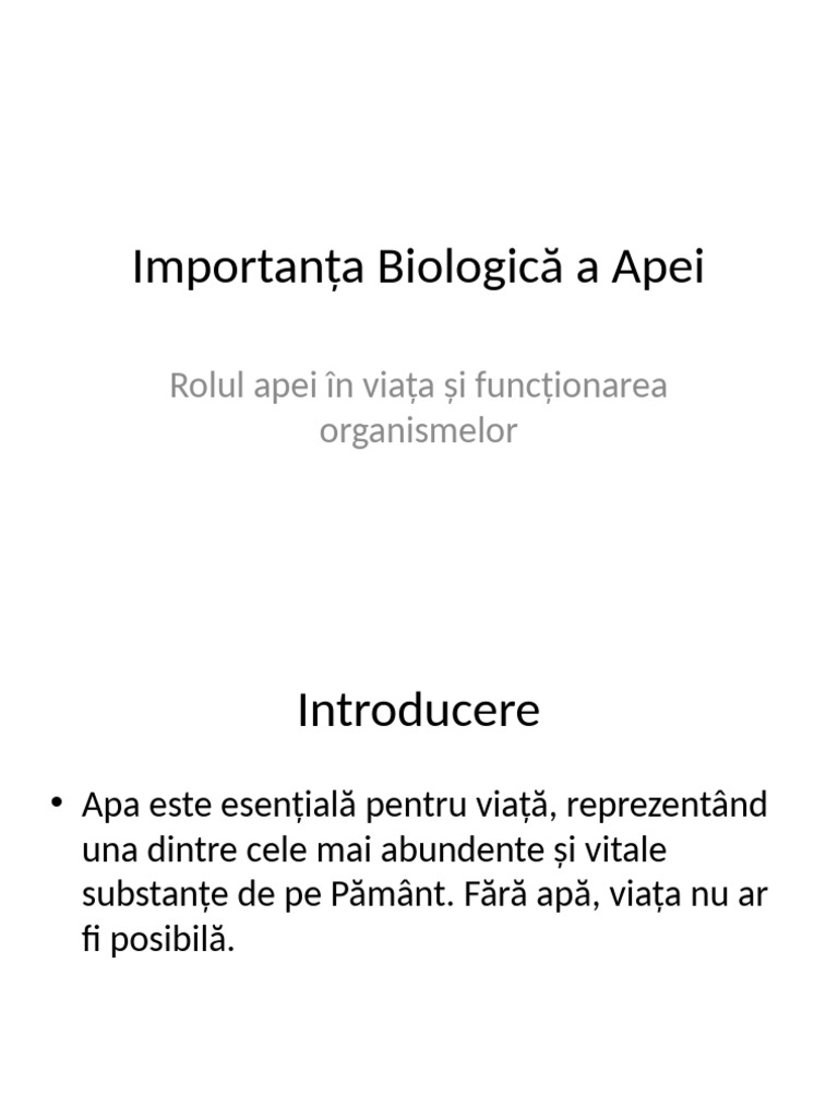 Importanta Biologica A Apei | PDF