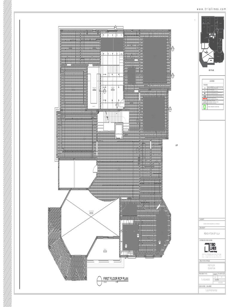 First Floor Ceiling Plan for Villa Renovation | PDF | Architectural ...
