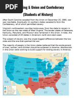 Union vs Confederacy: Key Differences | PDF | Abraham Lincoln ...