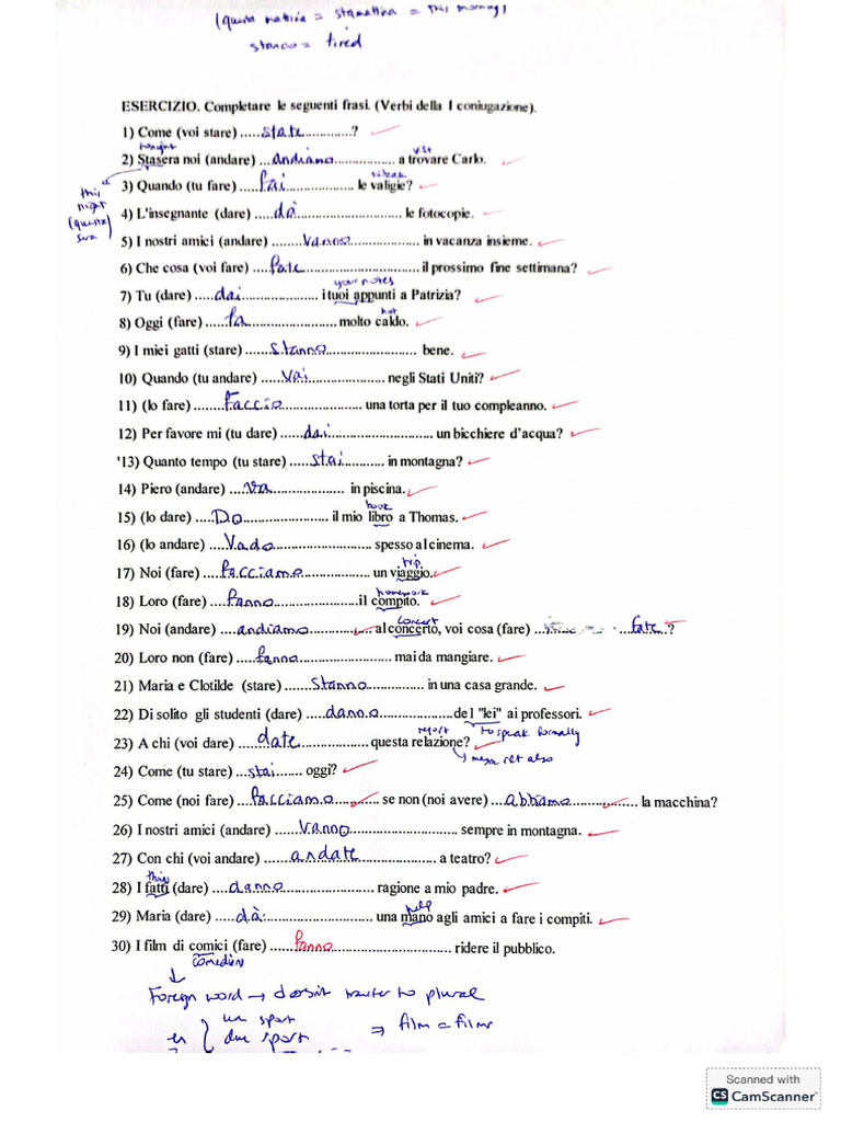 A1 Italian 4 | PDF