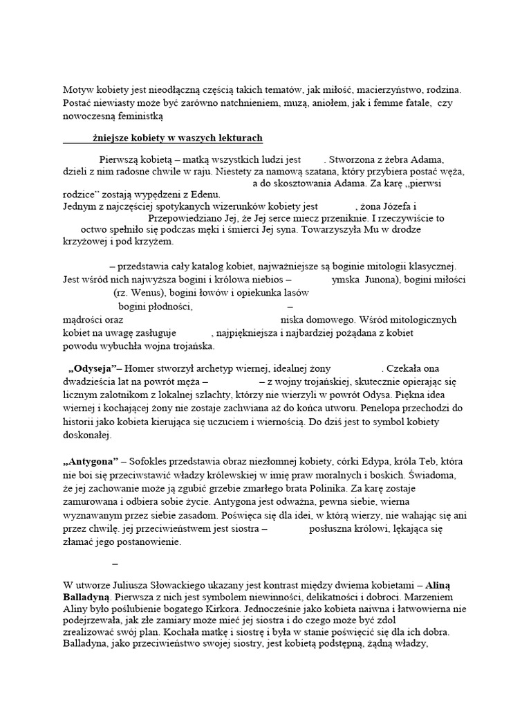 Motywy Literackie 3 | PDF