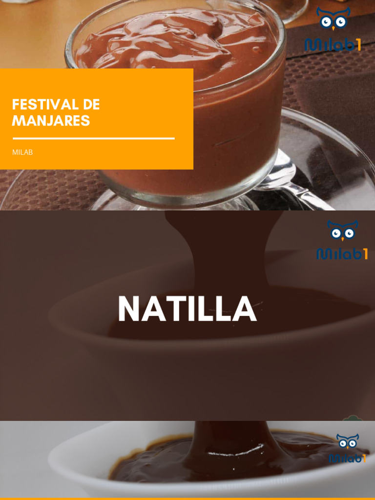 Recetas de Natilla y Manjar Blanco | PDF | Cocina, comidas y vino
