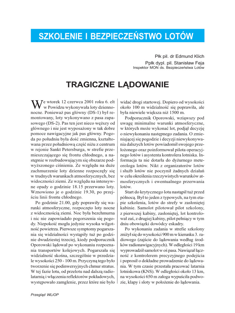 Tragiczne Ladowanie | PDF