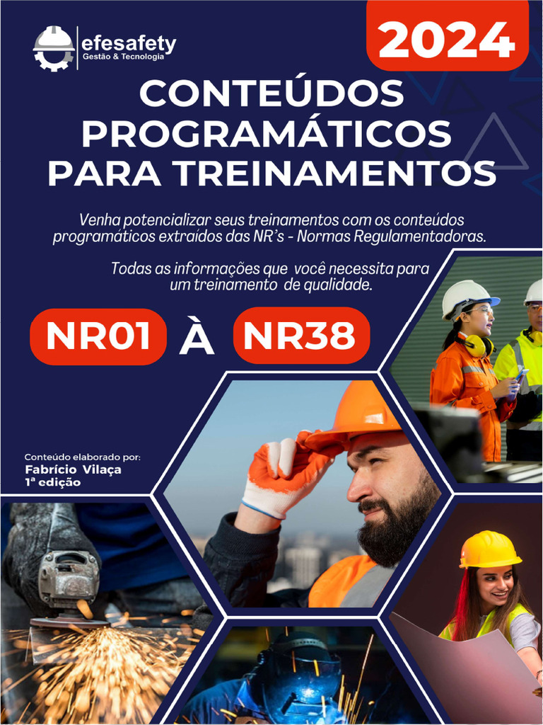 Conteuúdos Programáticos de Treinamentos de SST 2024 | PDF | Primeiros socorros ...
