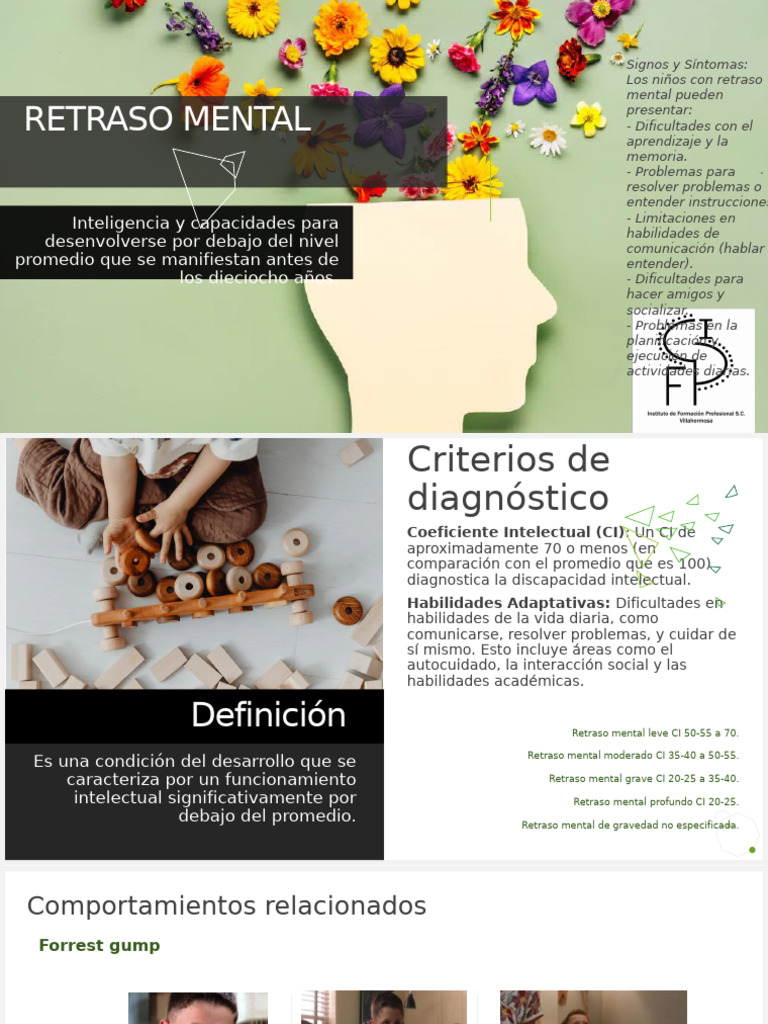Retraso Mental: Signos y Diagnóstico | PDF | Discapacidad intelectual ...