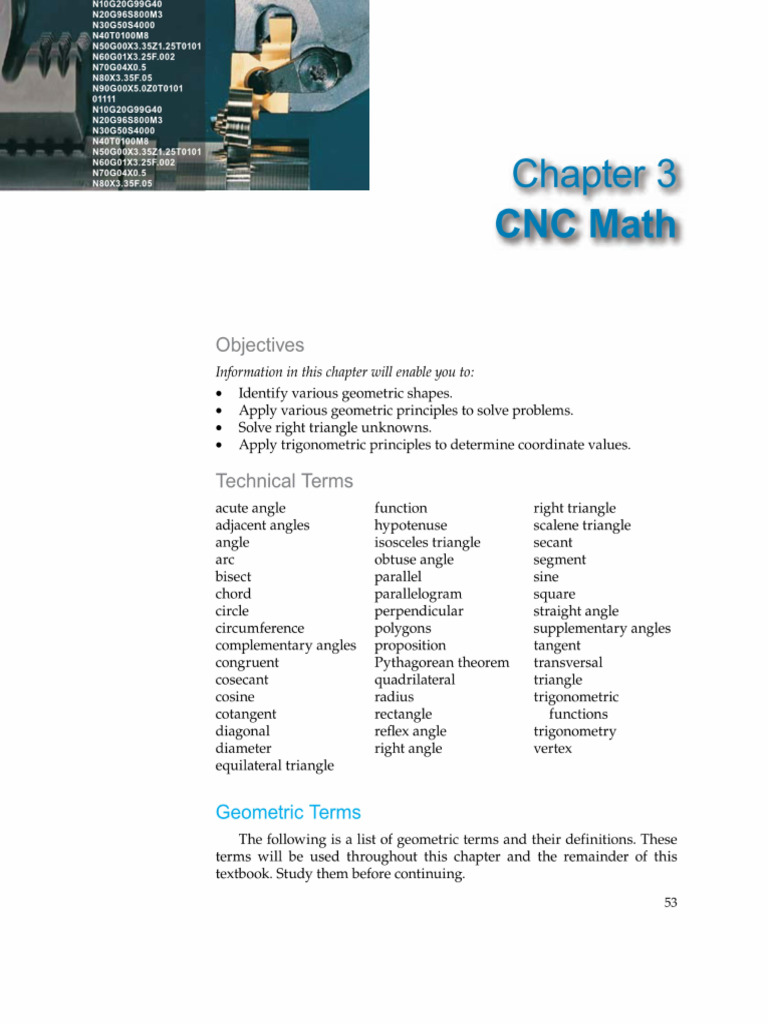 5 CNC Mathematics | PDF | Trigonometric Functions | Triangle