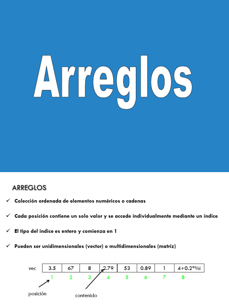 Guía de Arreglos y Matrices | PDF | Matriz (Matemáticas) | Álgebra