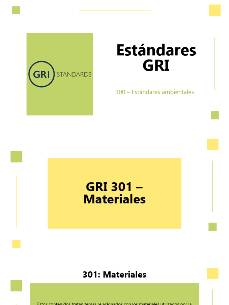 Estándares GRI 300: Ambientales y Gestión | PDF | Gases de efecto ...