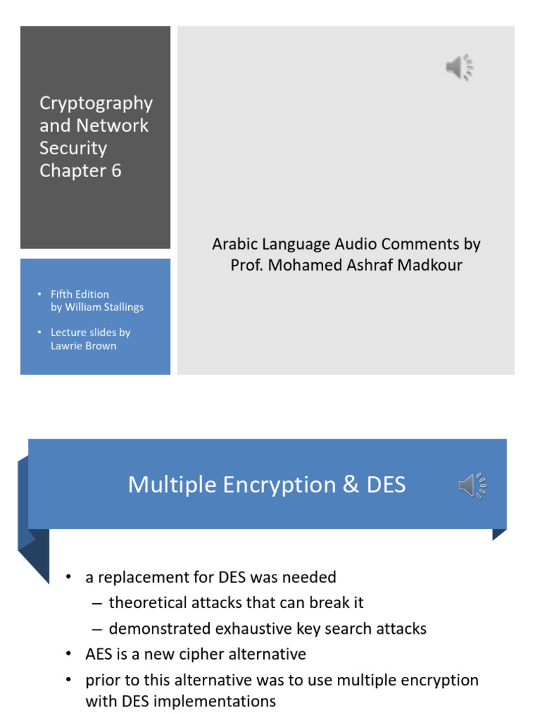 SEC 422 CH 6 Block Cipher Operation - Audio | PDF | Encryption | Secrecy
