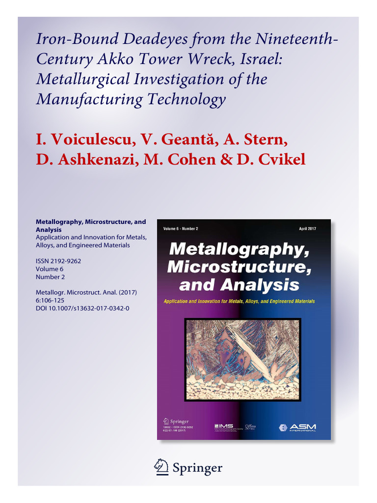Metallography Microstructure and Analysi | PDF | Pig Iron | Metals