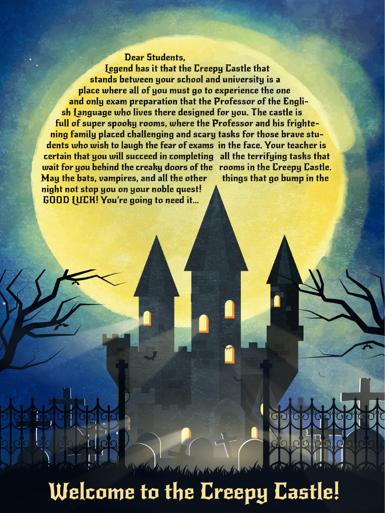 E Book - Creepy Castle - 6 21 | PDF | Bat | Halloween