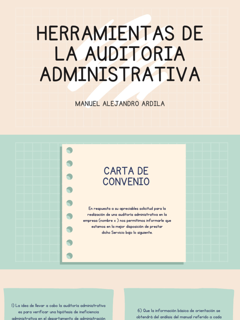 Herramientas de La Auditoría Administrativa | PDF | Business | Auditoría